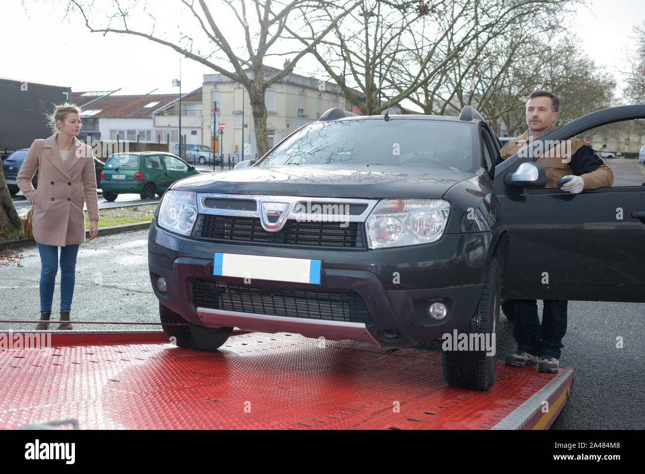 car in car tow Stock Photo - Alamy