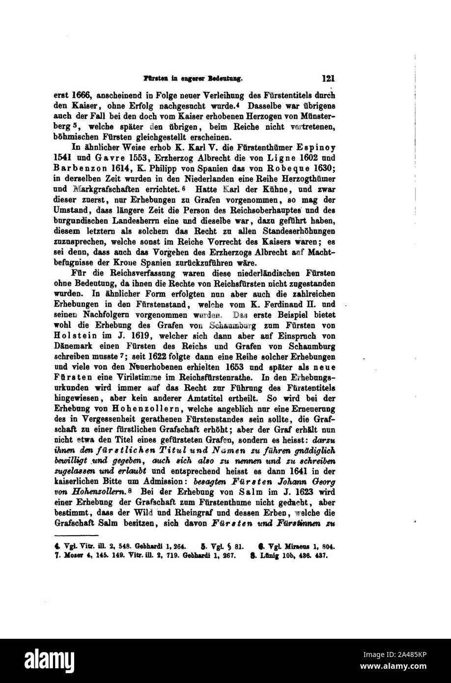 Ficker Vom Reichsfürstenstande 149 Stock Photo - Alamy