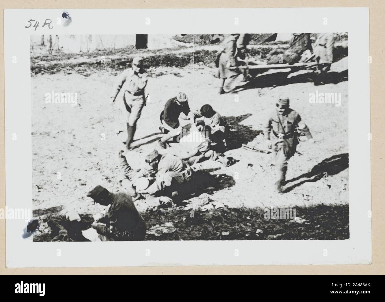 Field hospital scene Stock Photo - Alamy