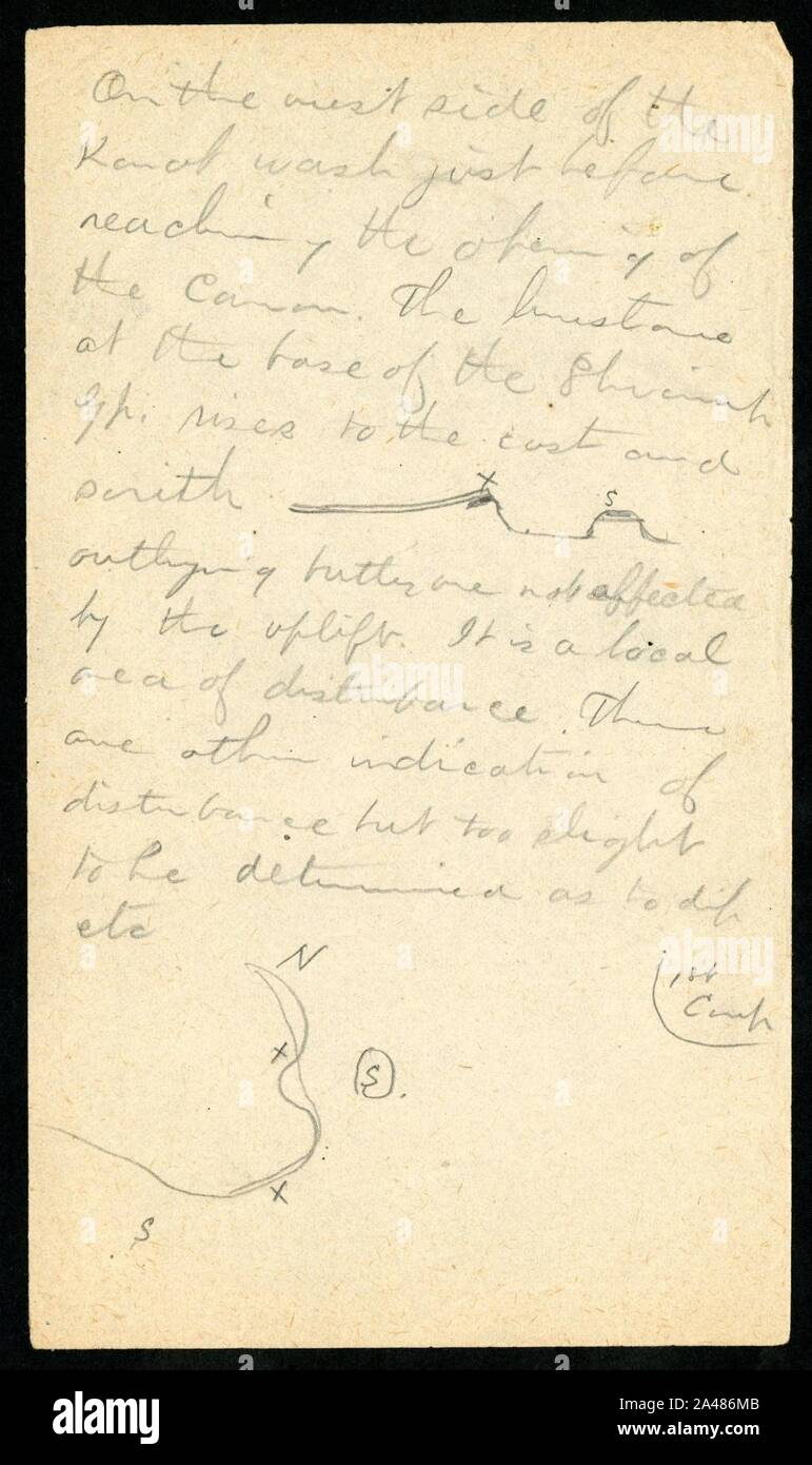 Field notes - Arizona, 1879, 1930, includes notes by Charles Elmer ...