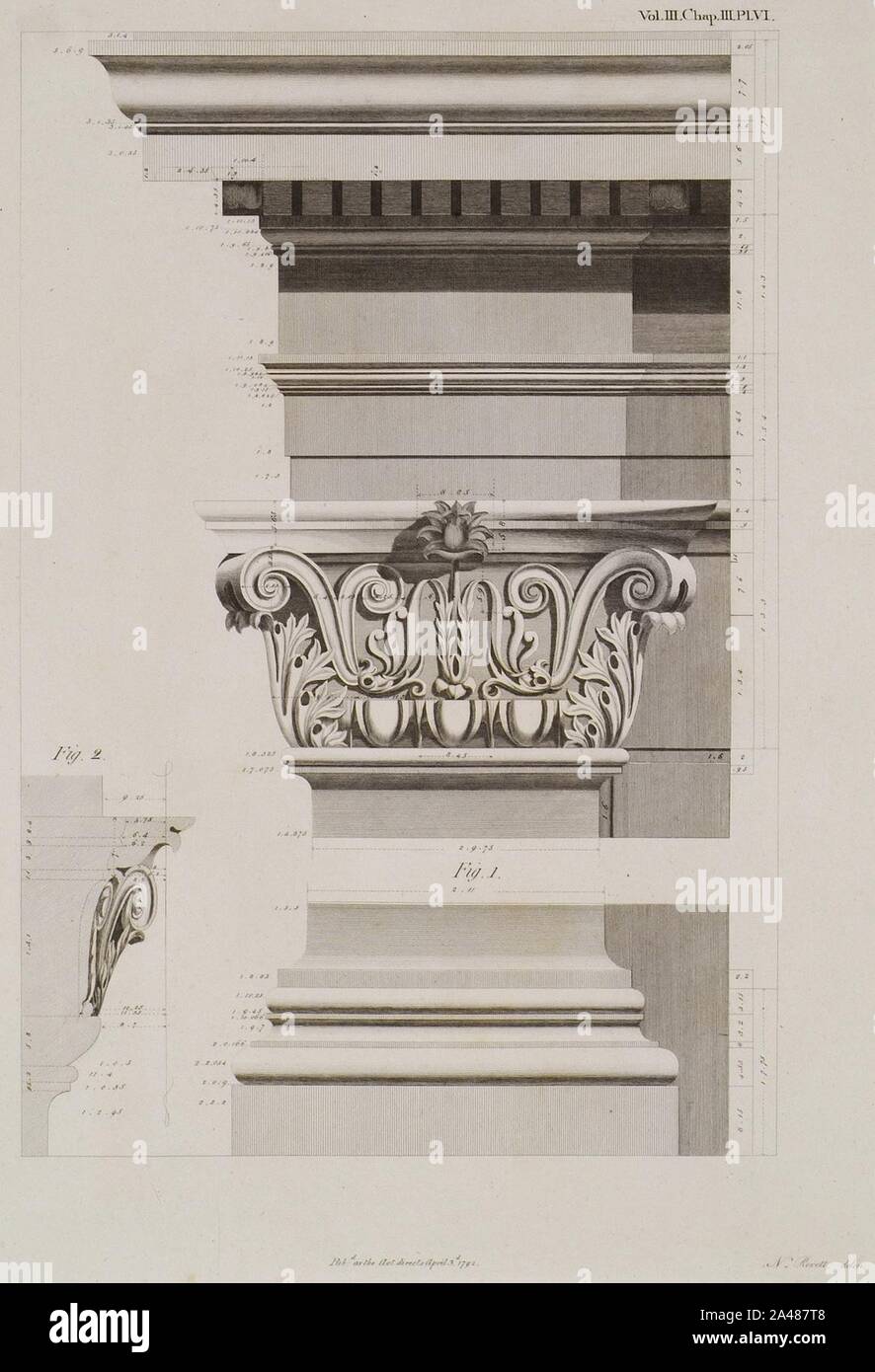 Fig 1 Capital and base of the antae at each extremity of the arch, with ...
