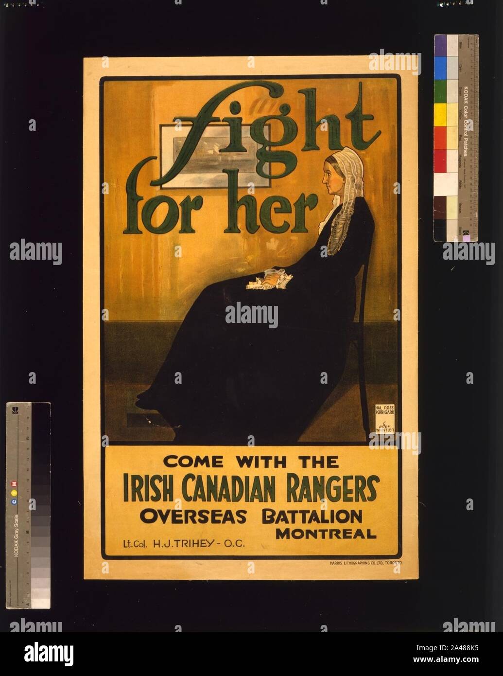 Fight for her. Come with the Irish Canadian Rangers Overseas Battalion ...