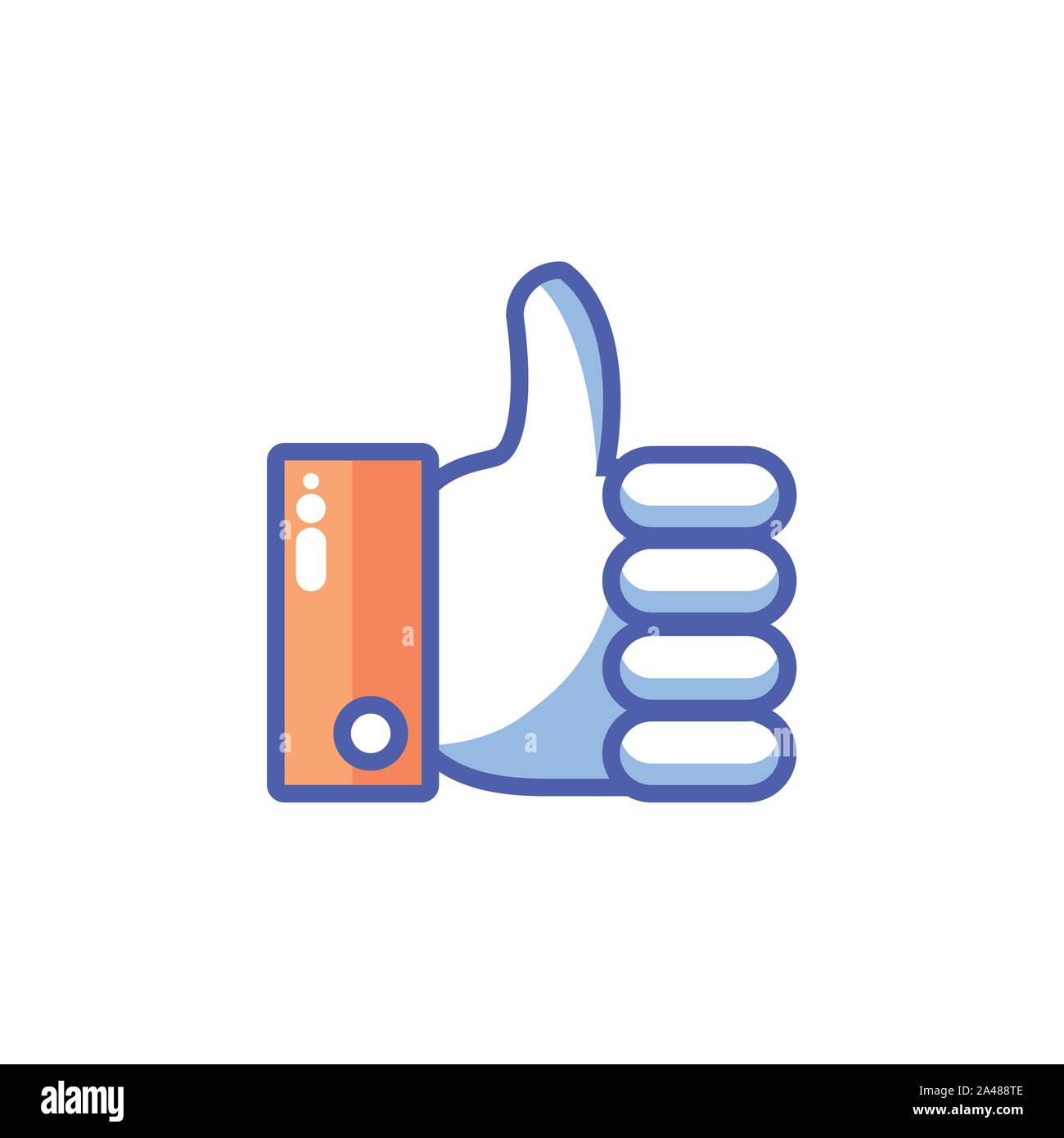 approval hands in white background vector illustration design Stock ...