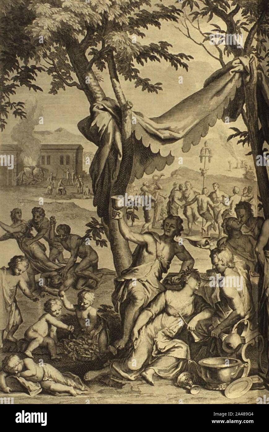 Figures The Earth was corrupt before God Stock Photo - Alamy