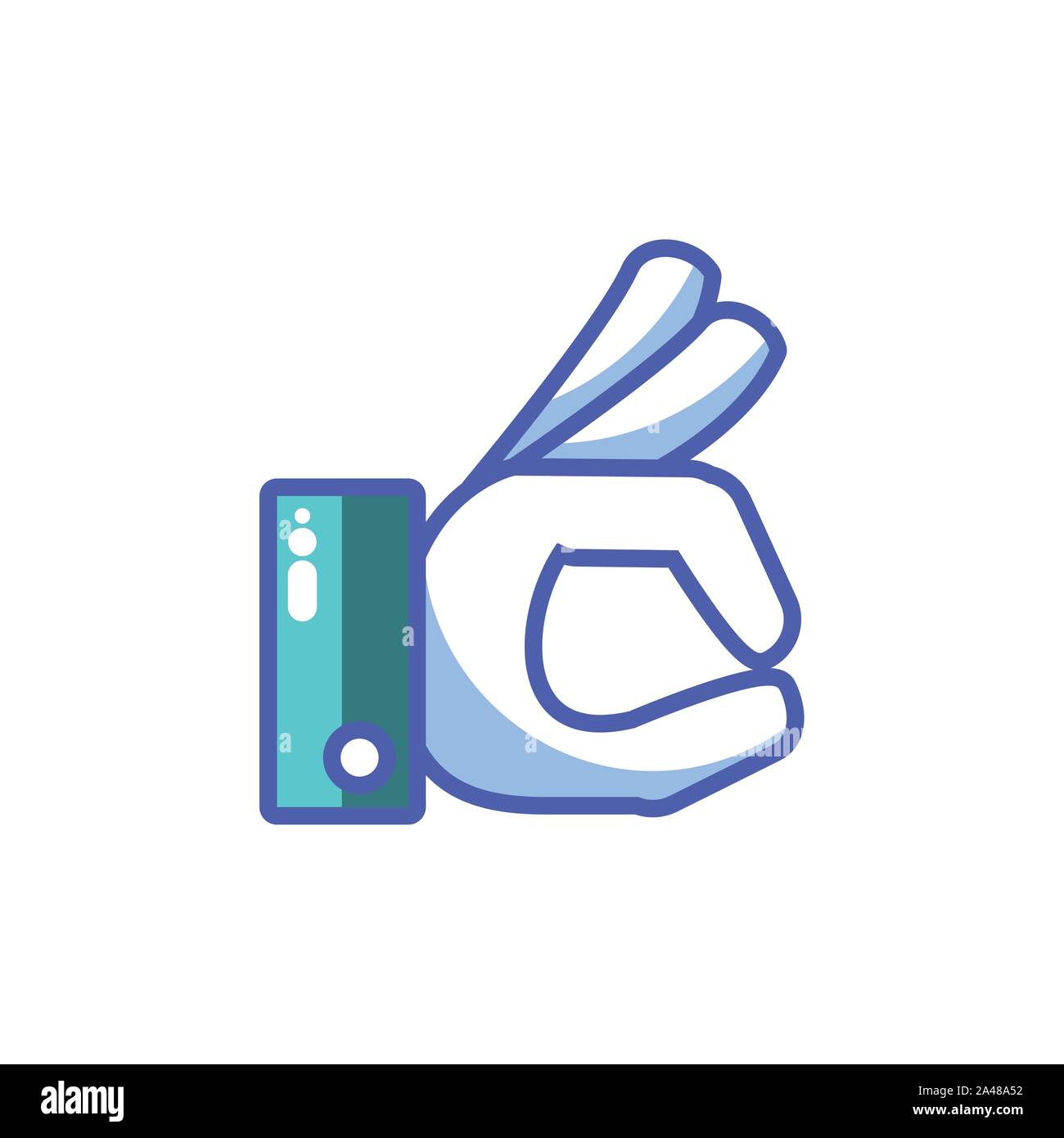 approval hands in white background vector illustration design Stock ...