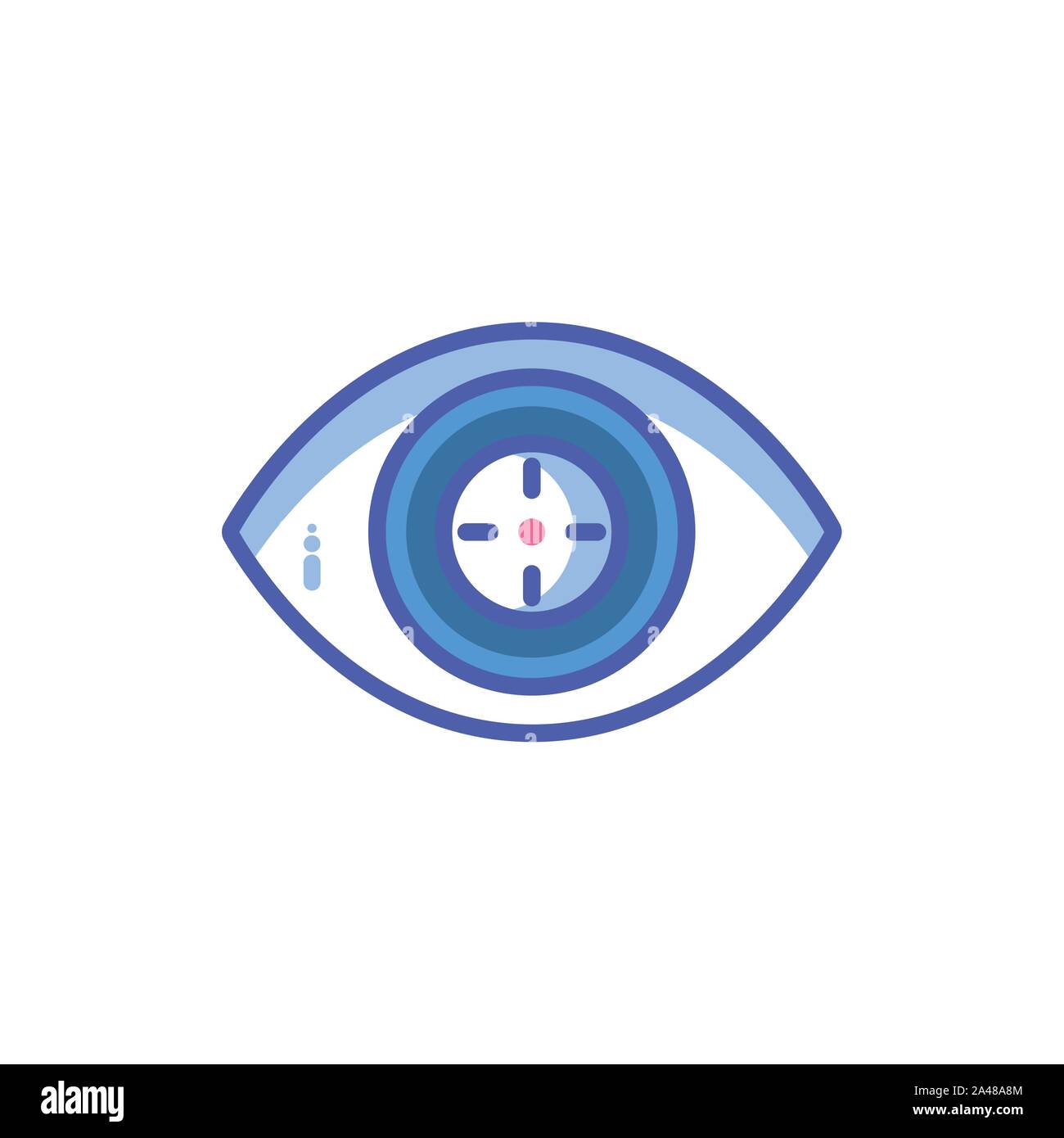 cyber security eye in white background vector illustration design Stock ...