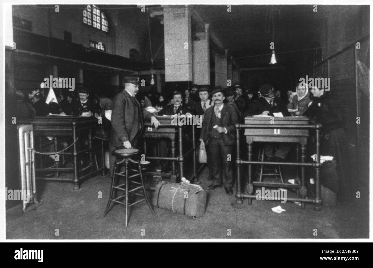 Final discharge from Ellis Island Stock Photo - Alamy