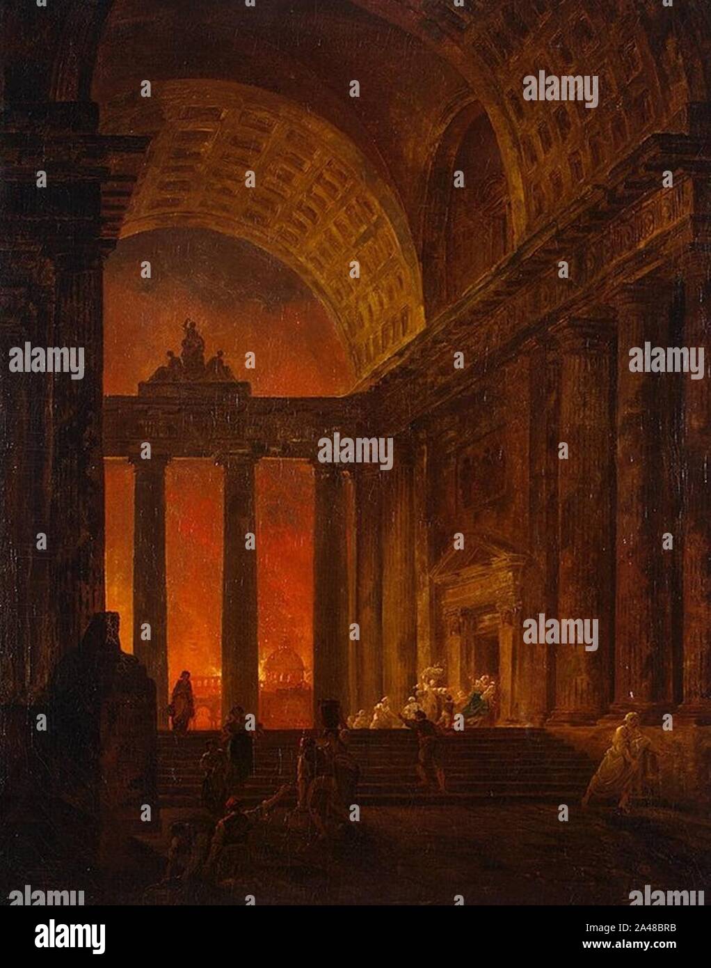 Fire in Rome Stock Photo - Alamy