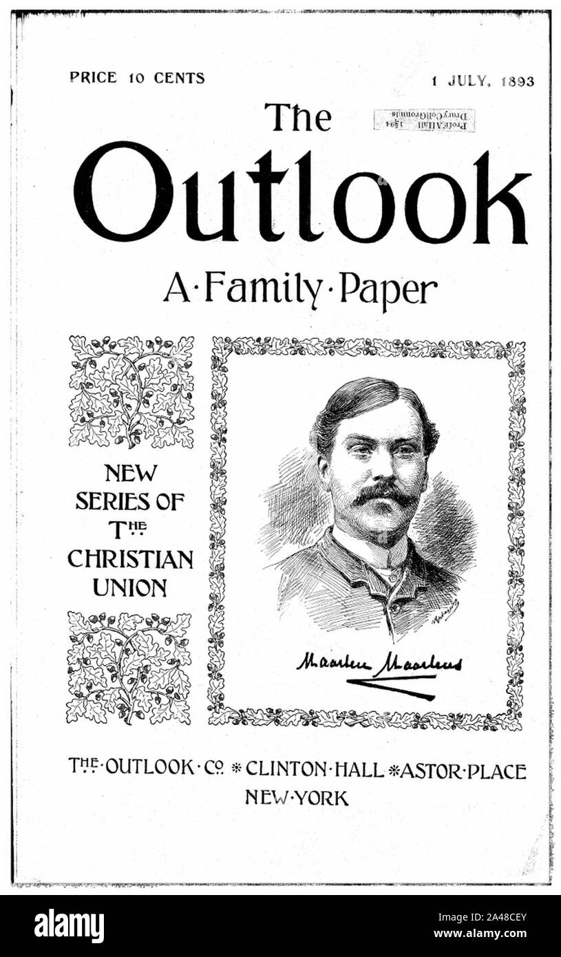 First Cover of The Outlook, Newspaper Stock Photo - Alamy