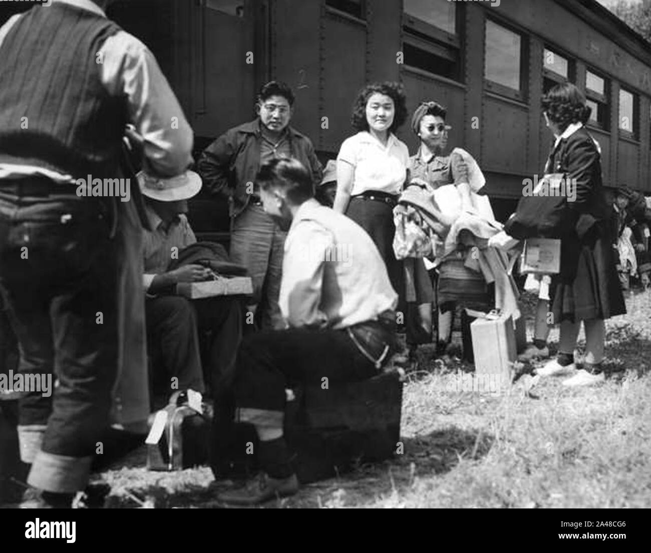 Evacuee Black and White Stock Photos & Images - Alamy