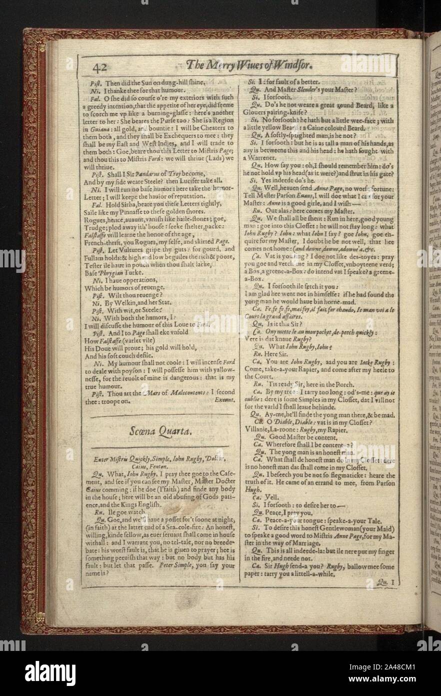 First Folio, Shakespeare - 0060 Stock Photo - Alamy