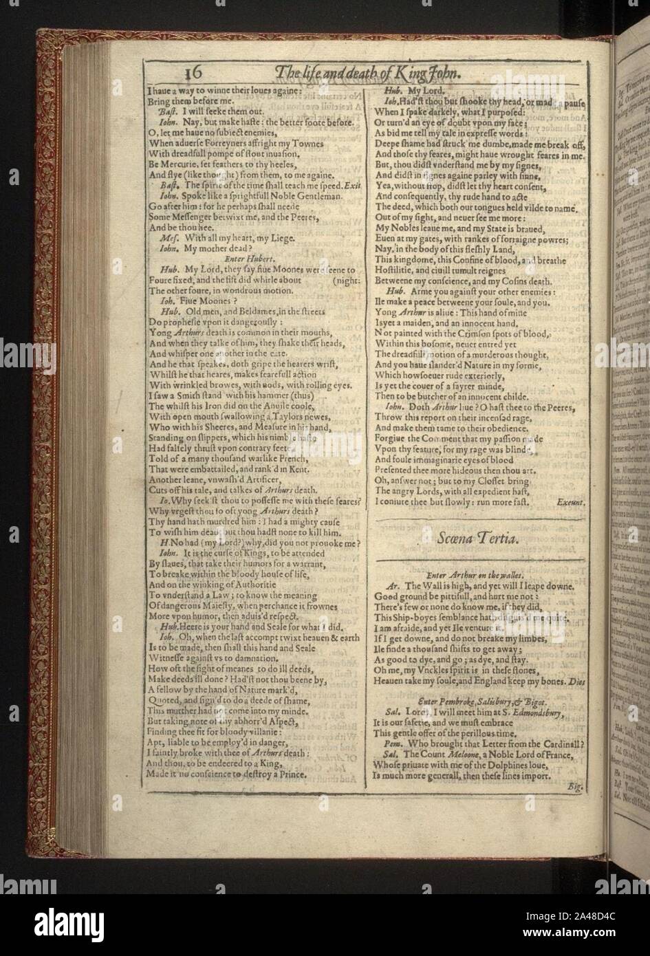 First Folio, Shakespeare - 0337 Stock Photo - Alamy