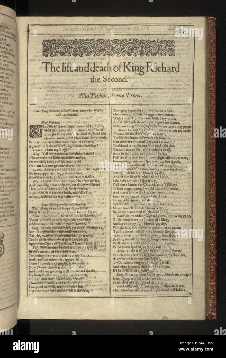 First Folio, Shakespeare - 0344 Stock Photo - Alamy