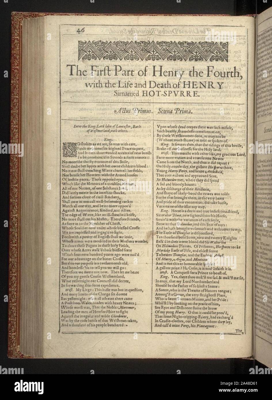 First Folio, Shakespeare - 0367 Stock Photo - Alamy