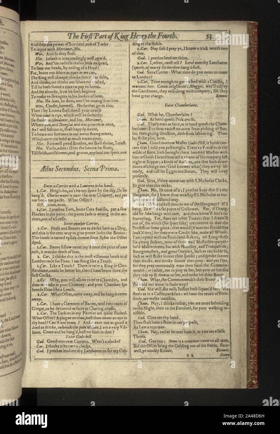 First Folio, Shakespeare - 0372 Stock Photo - Alamy