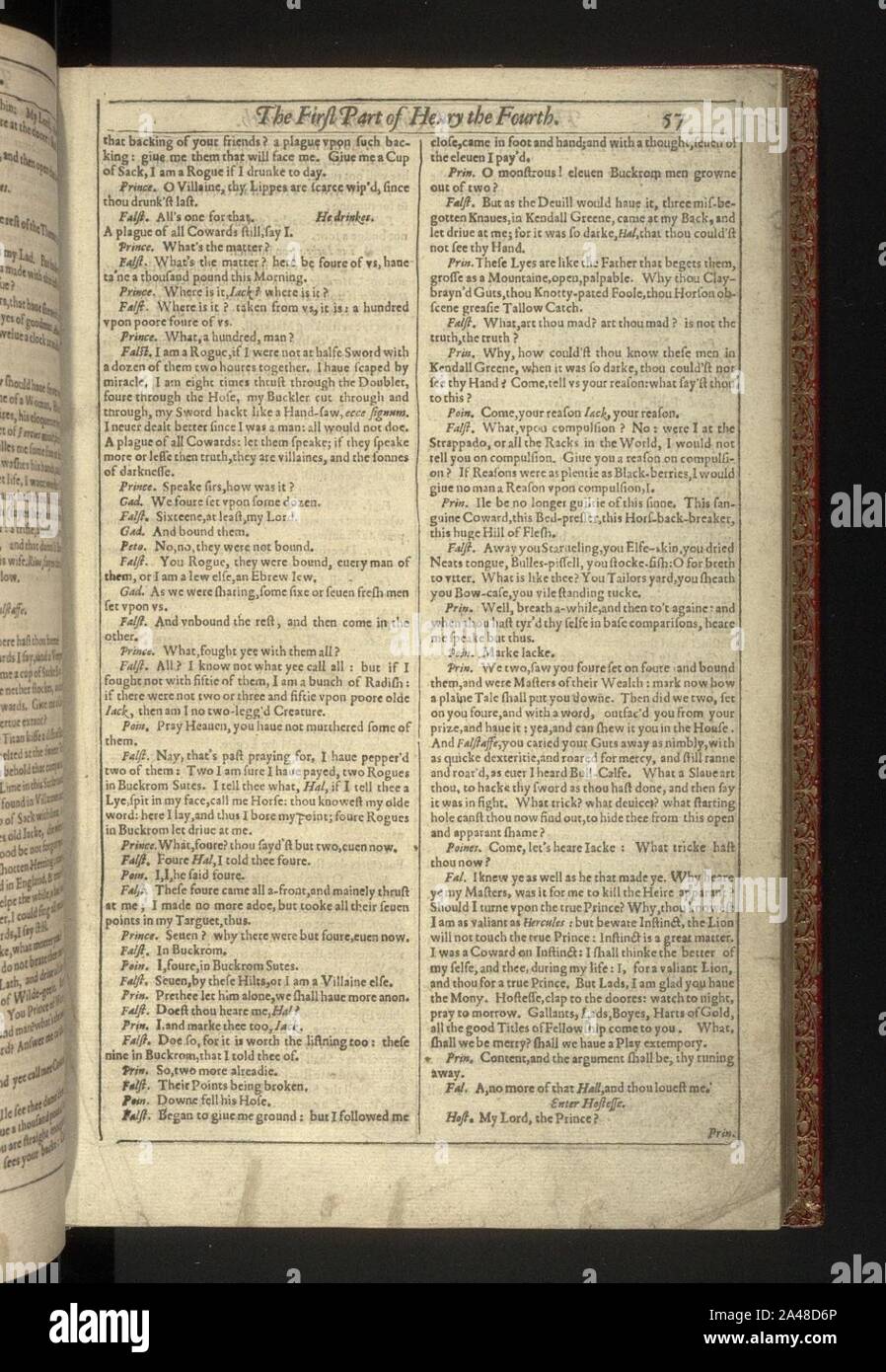 First Folio, Shakespeare - 0376 Stock Photo - Alamy