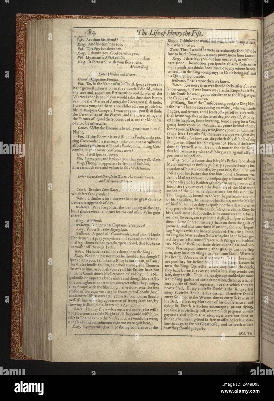 First Folio, Shakespeare - 0437 Stock Photo - Alamy