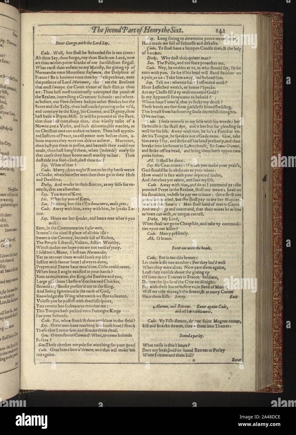 First Folio, Shakespeare - 0494 Stock Photo - Alamy