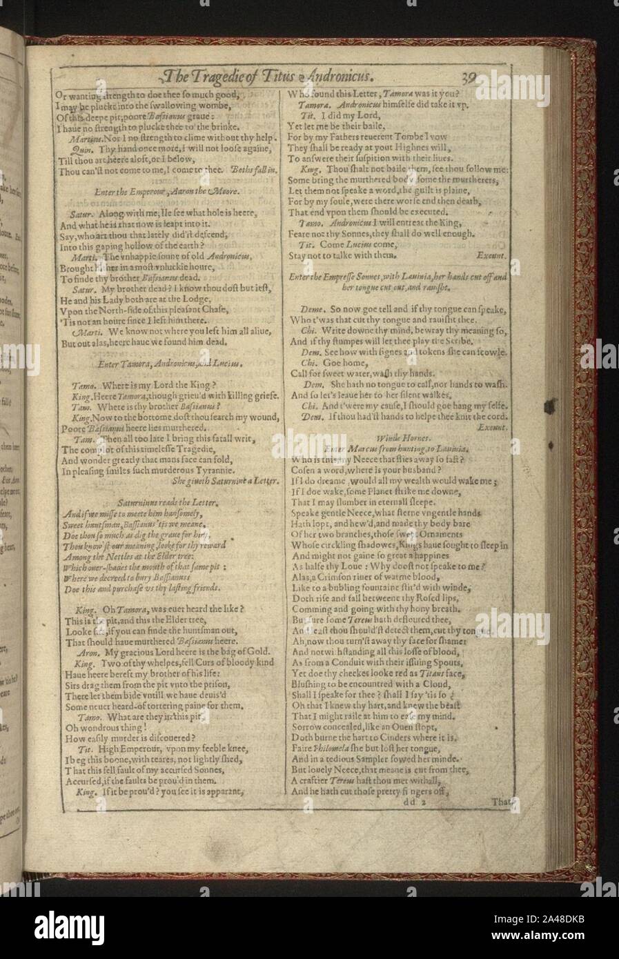 First Folio, Shakespeare - 0654 Stock Photo - Alamy