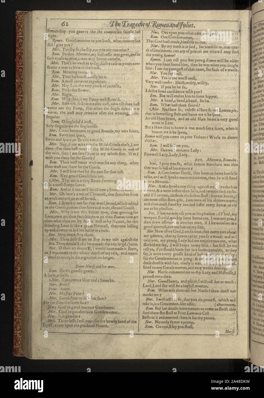 First Folio, Shakespeare - 0677 Stock Photo - Alamy