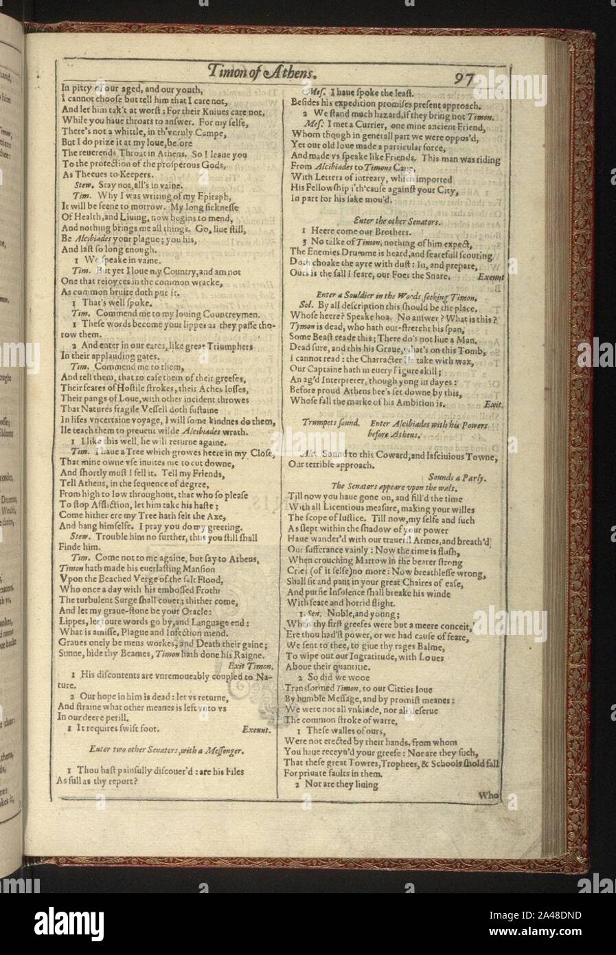 First Folio, Shakespeare - 0712 Stock Photo - Alamy
