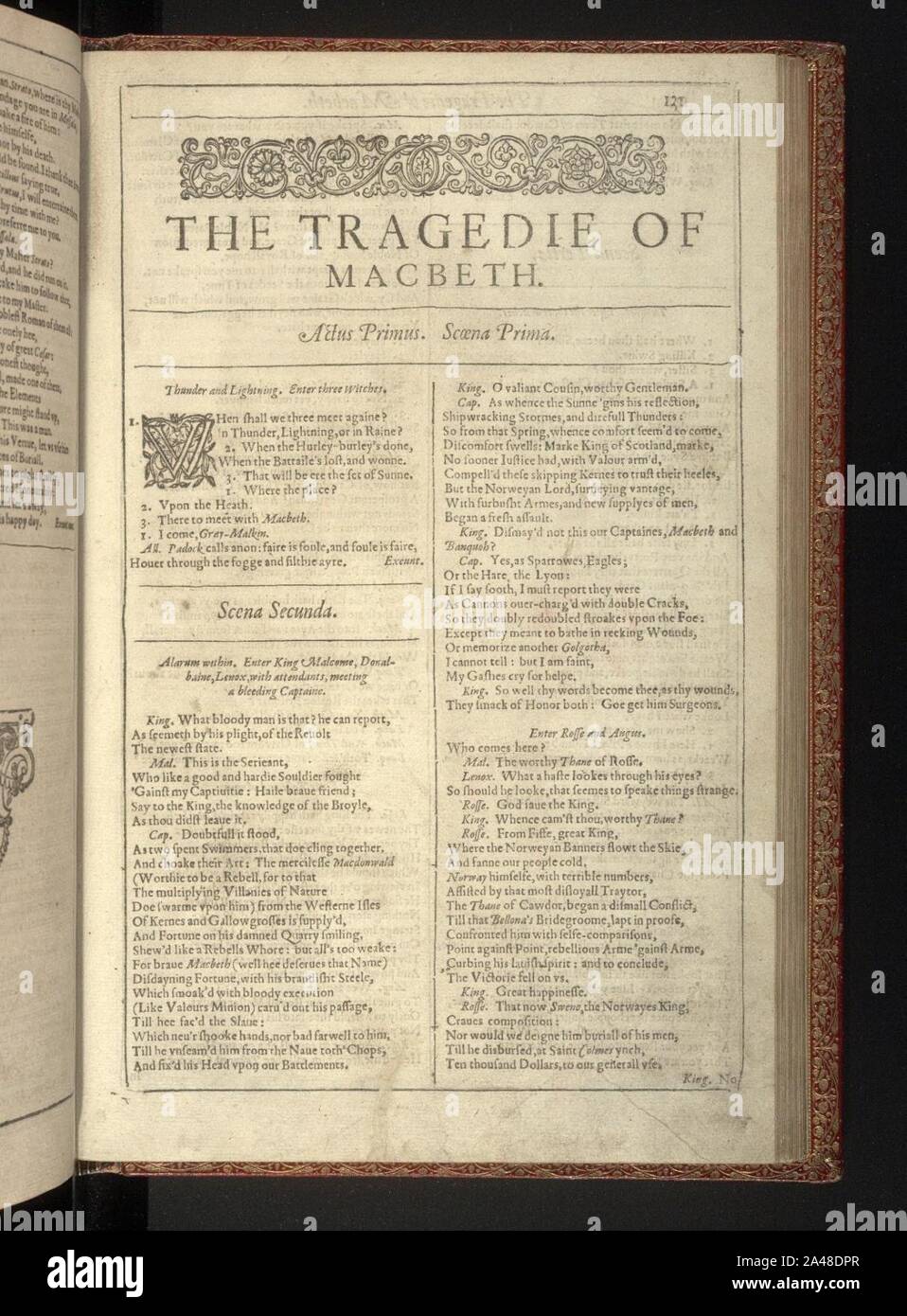 First Folio, Shakespeare - 0738 Stock Photo - Alamy