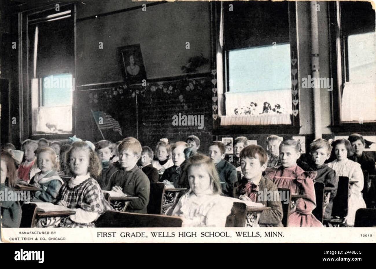First Grade, Wells High School Stock Photo - Alamy
