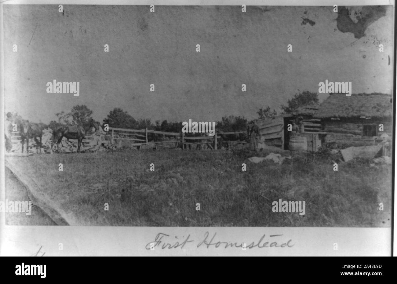 Historic homestead Black and White Stock Photos & Images - Alamy