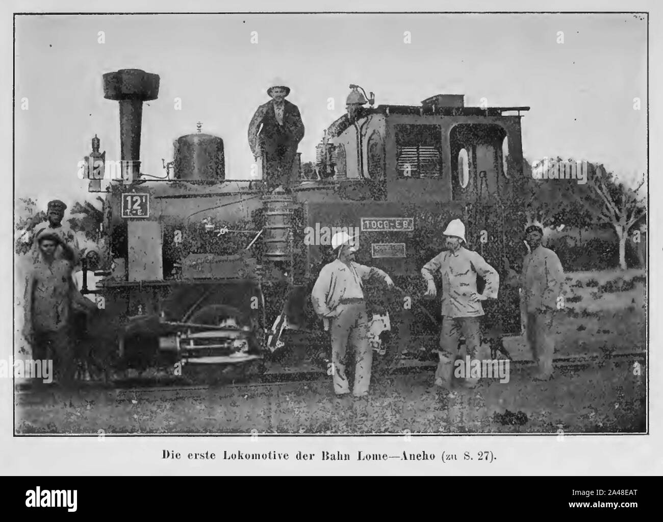First Locomotive Lome-Aneho (Togo Stock Photo - Alamy