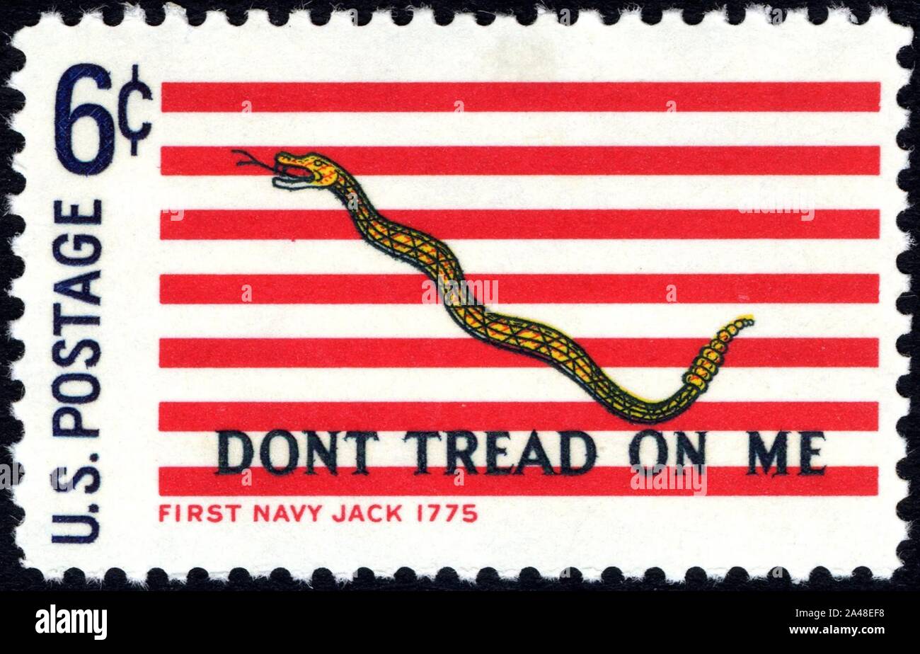 First Navy Jack Flag - Historic Flag Series - 6c 1968 issue U.S. stamp ...
