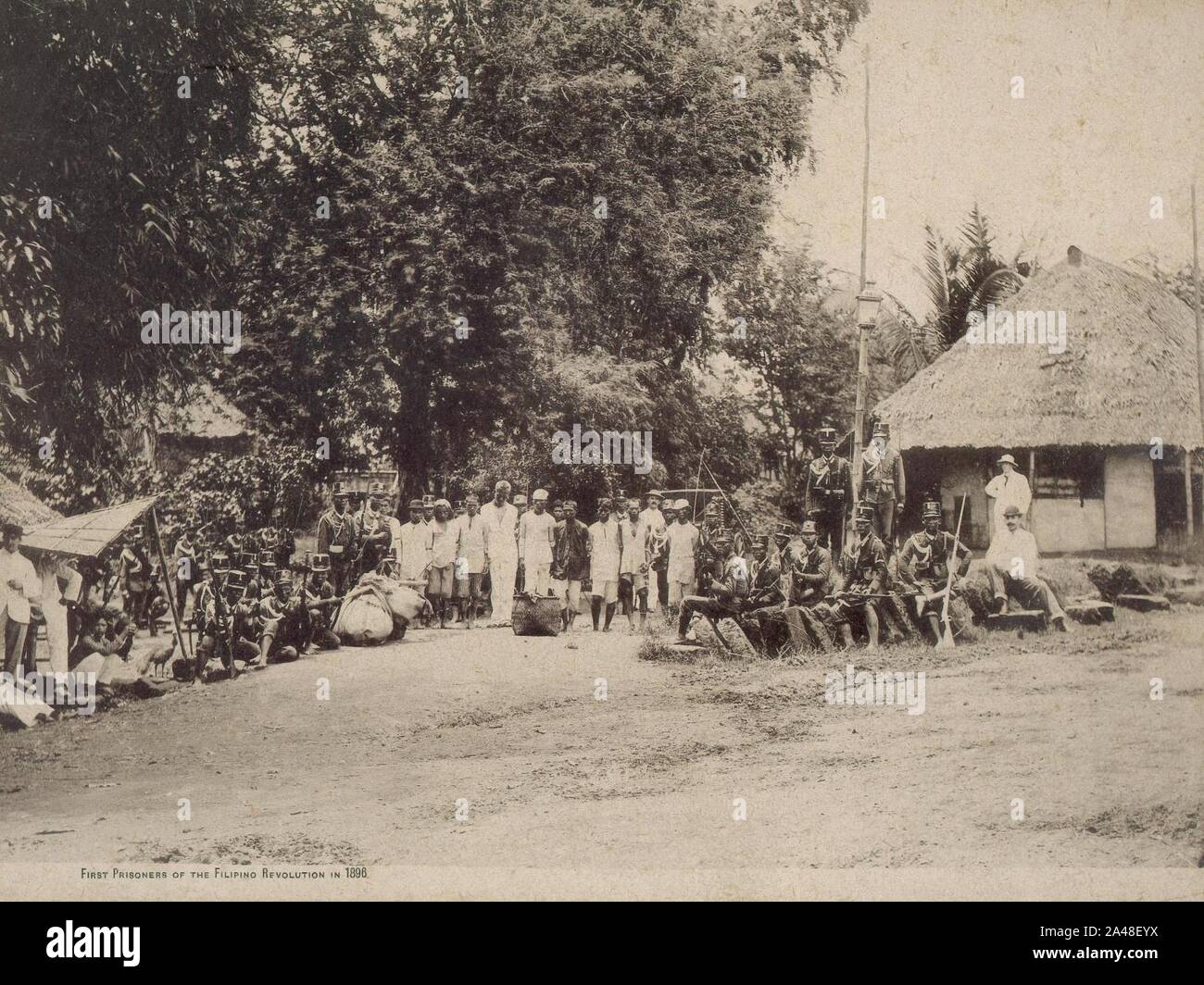 First prisoners of the Filipino revolution in 1896 Stock Photo - Alamy