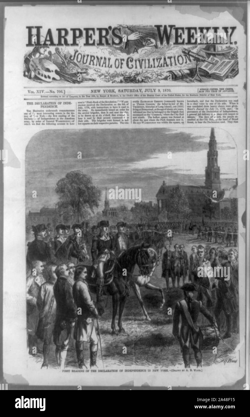 First reading of declaration hi-res stock photography and images - Alamy