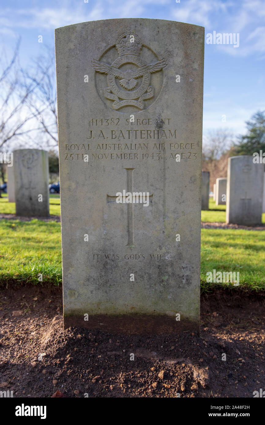 Commonwealth War Graves Commission Grave of Jack Alexander Batterham of ...