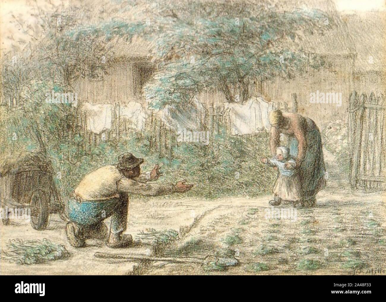 First Steps (Millet Stock Photo - Alamy