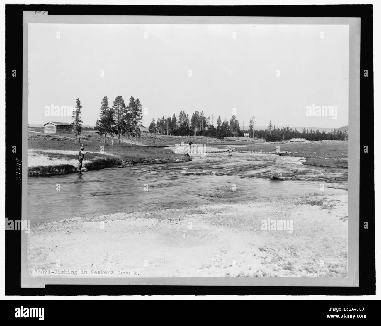 Fishing in Nes Perz (i.e. Nez Perce) Creek Stock Photo - Alamy