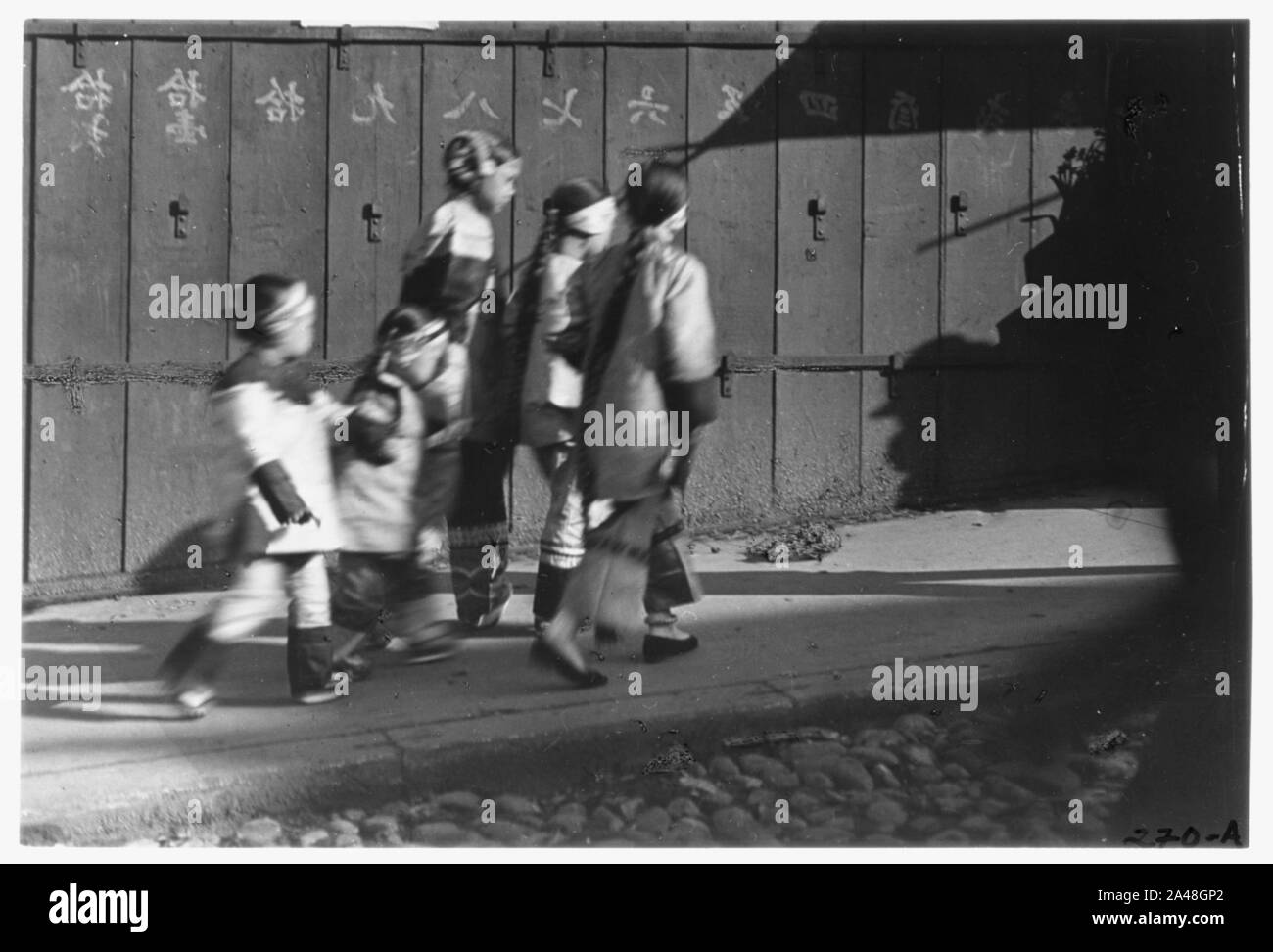 Five girls in holiday finery, Chinatown, San Francisco Stock Photo - Alamy