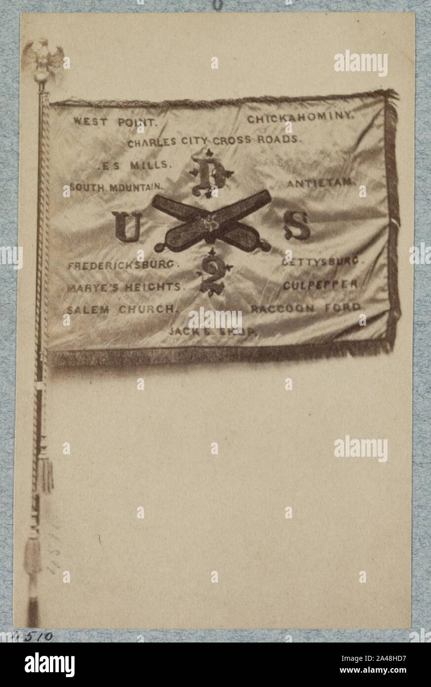 Flag of Battery D, 2d U.S. Artillery Stock Photo - Alamy