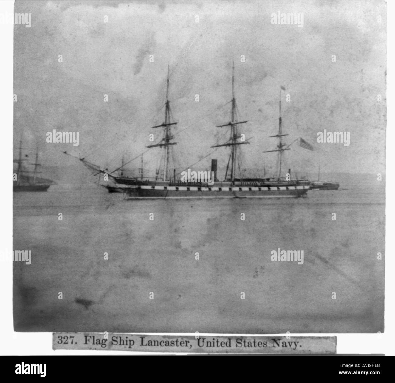 Flag ship, LANCASTER, U.S. Navy Stock Photo - Alamy