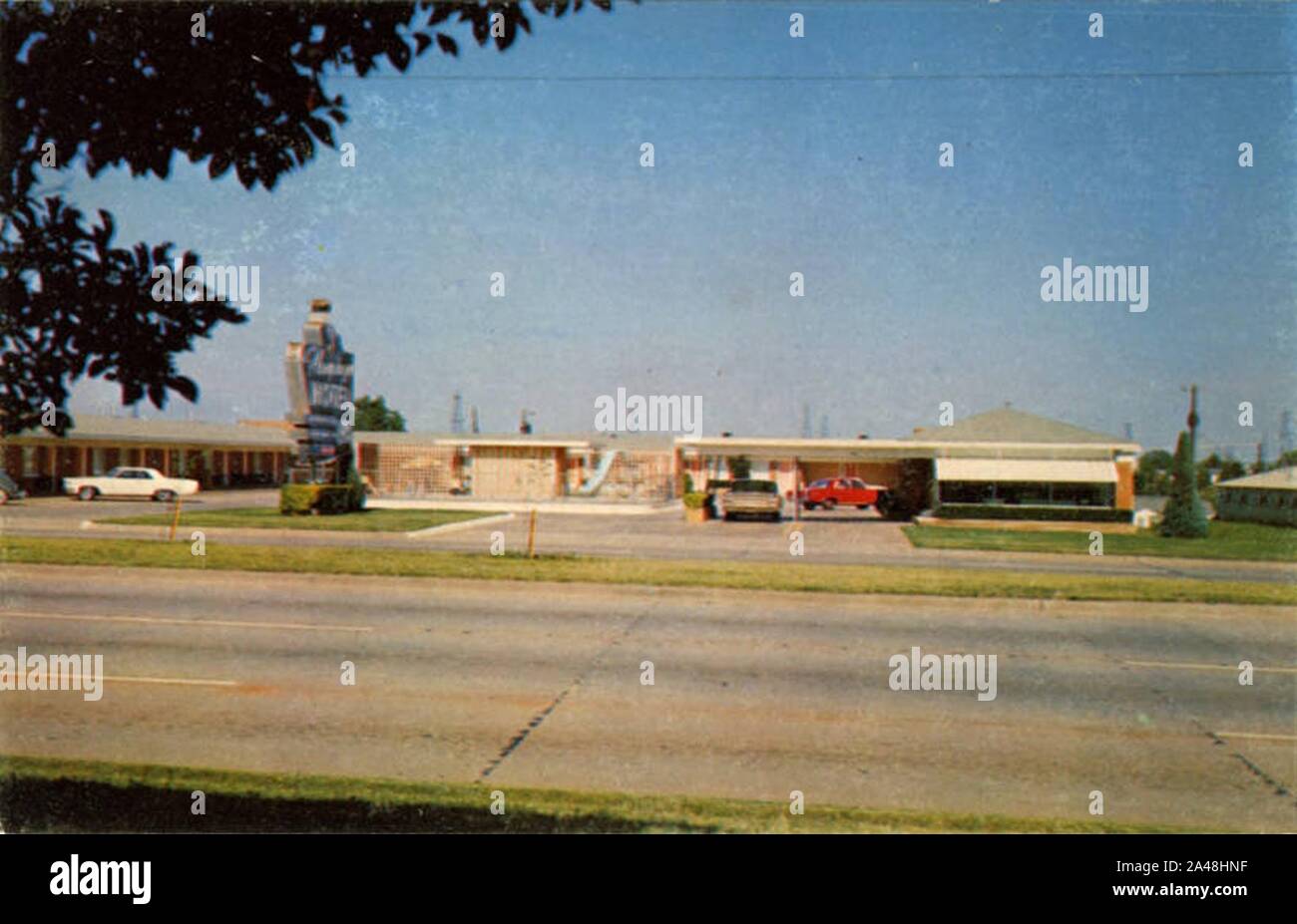 Flamingo Motel, Bob Huff Stock Photo - Alamy