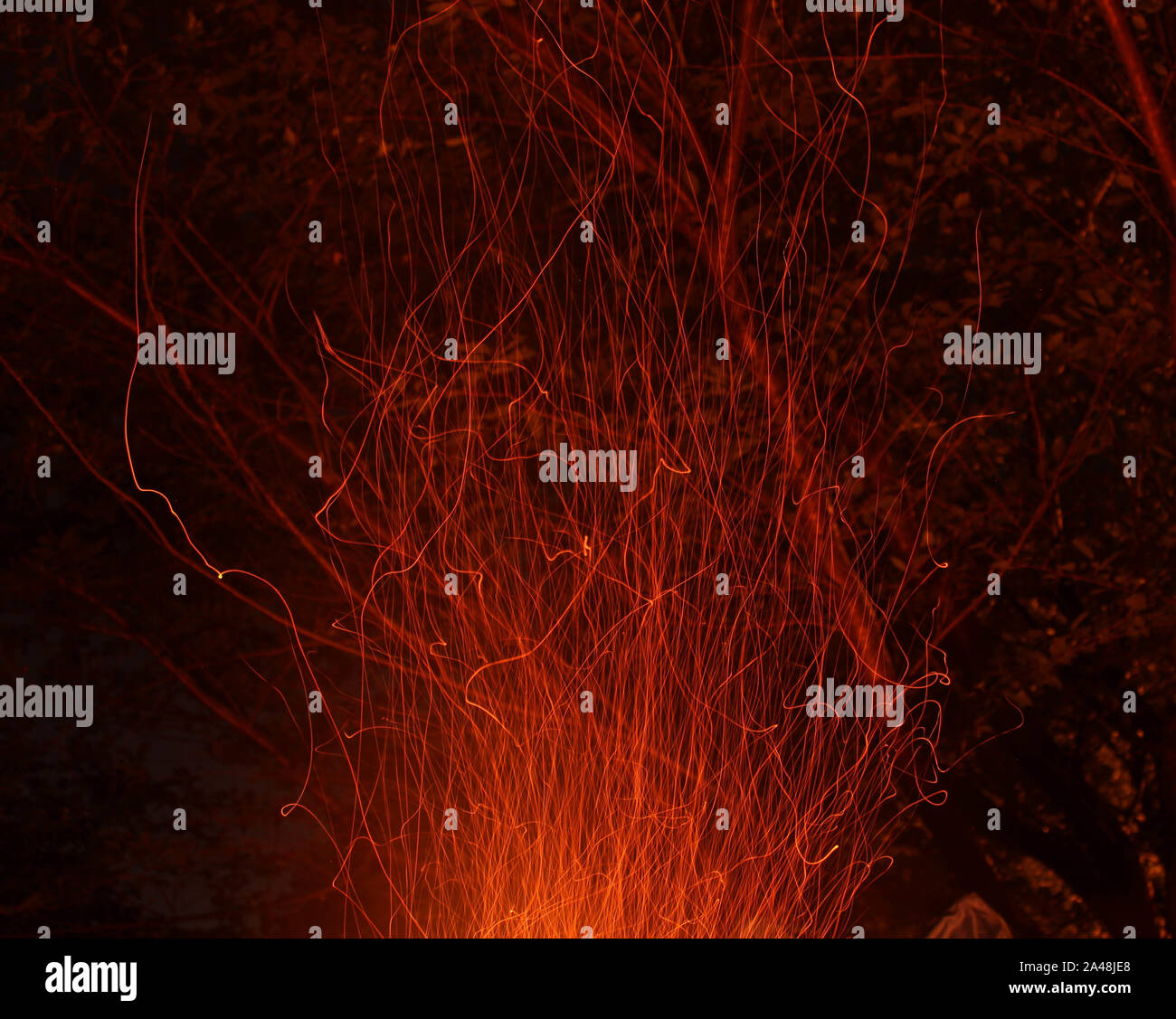 Fire sparks bonfire embers hi-res stock photography and images - Alamy