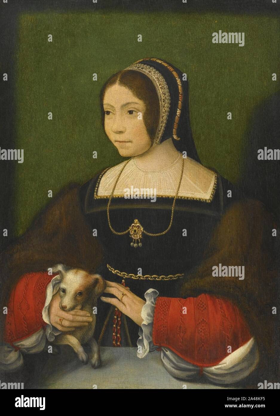 Flemish School 16th century Portrait of a Lady Stock Photo - Alamy