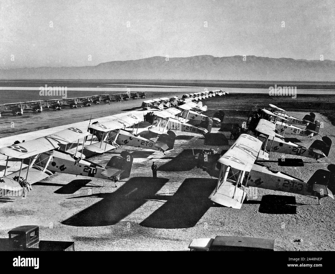 Flight line at Naval Air Station Moffett Field, California (USA), on 17 ...