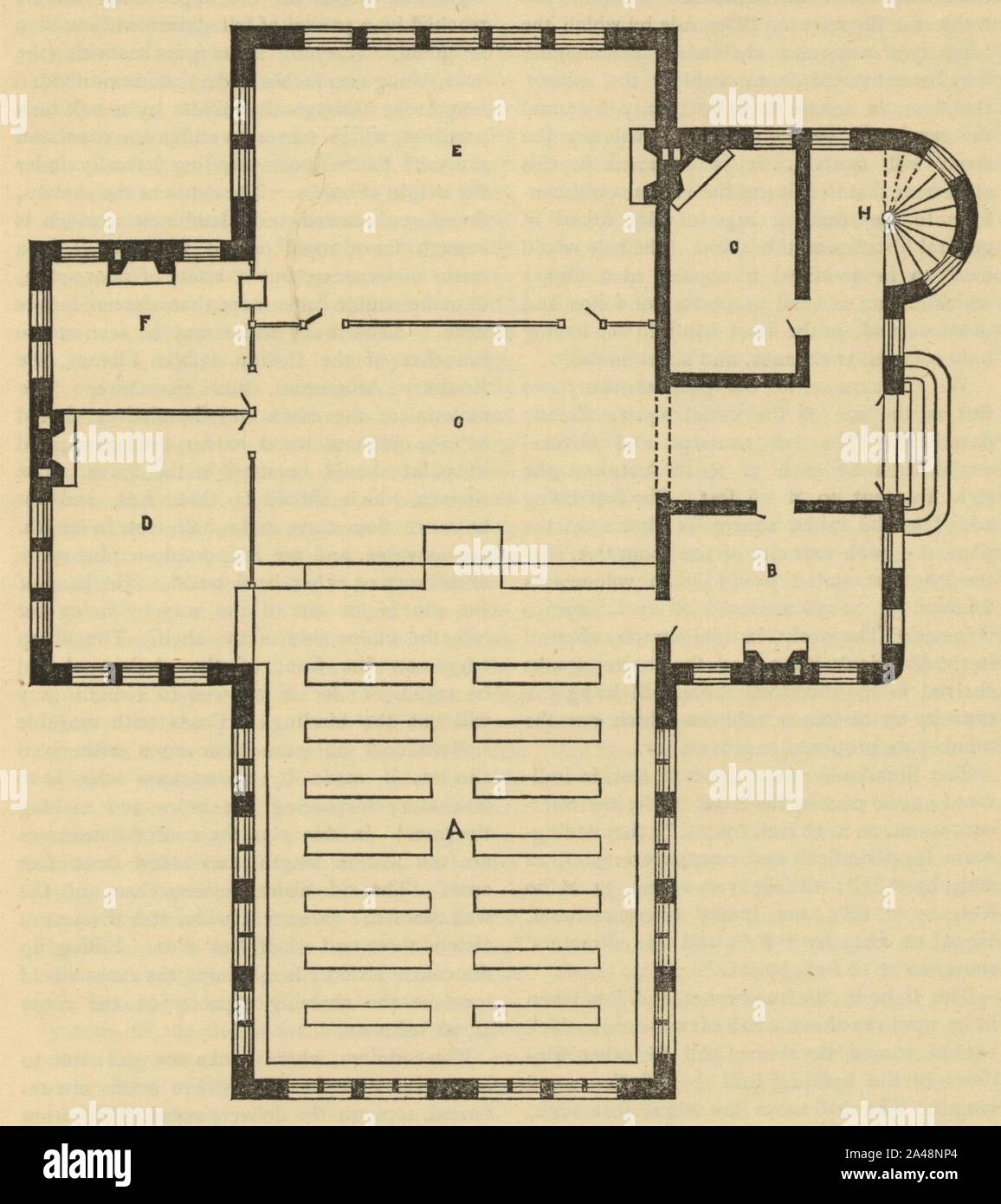 Floor plan for a small public library Stock Photo - Alamy