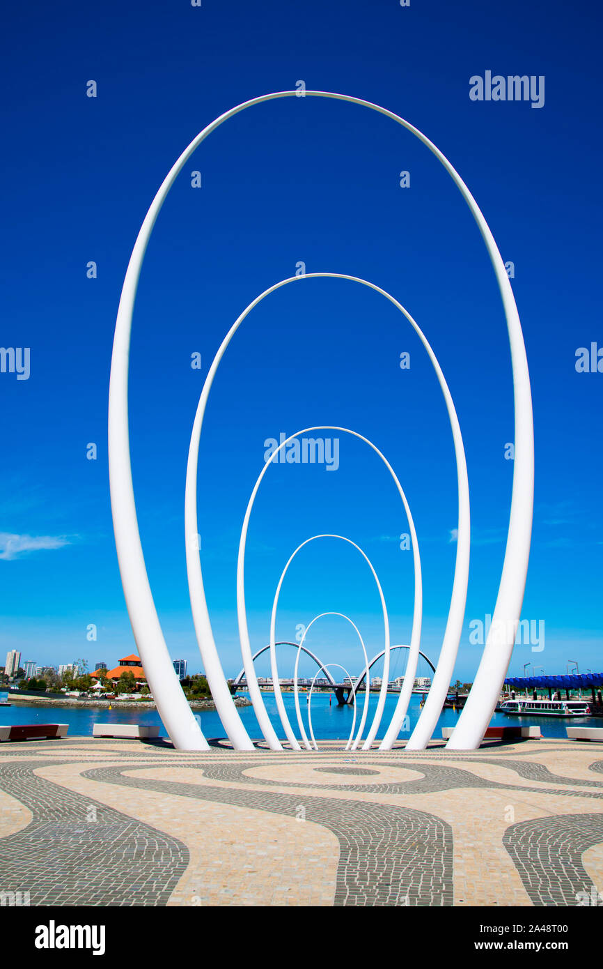 Spanda Public Statue - Perth - Australia Stock Photo - Alamy