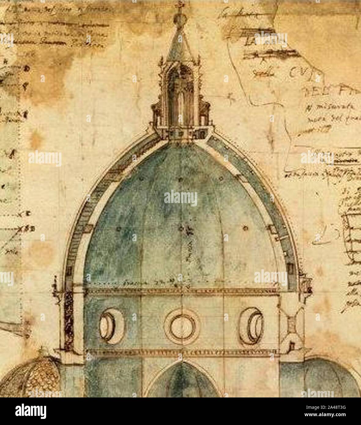 Florence dome drawing Stock Photo - Alamy