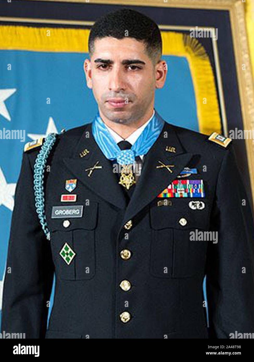 Florent Groberg awarded-Medal-of-Honor-(cropped Stock Photo - Alamy