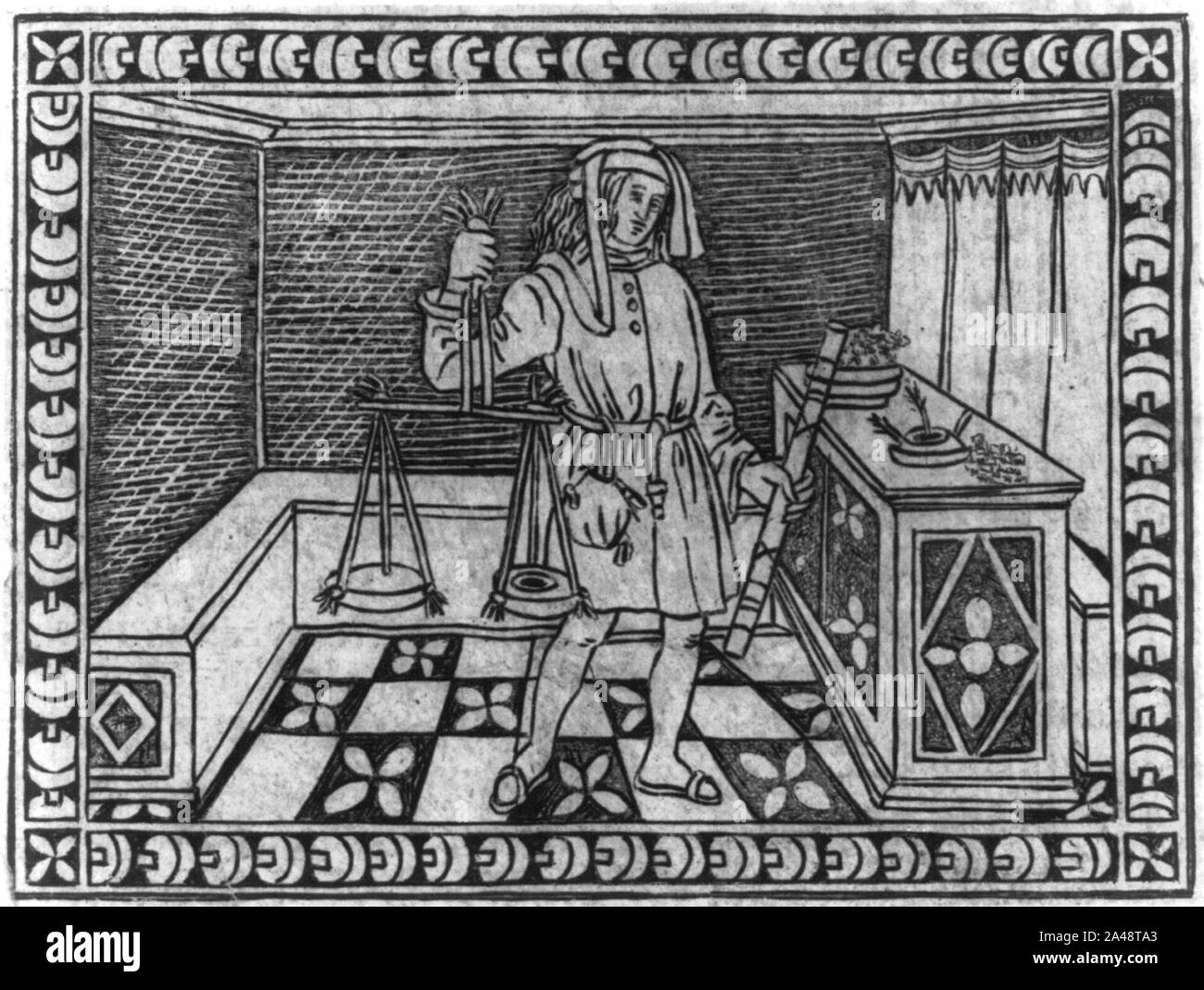 Florentine banker-merchant. 16th century Stock Photo - Alamy