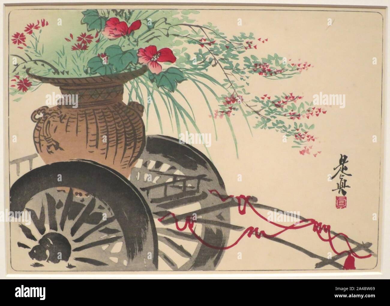 Flower Carriage by Shibata Zeshin from Comparing Flowers, Volume 6 ...