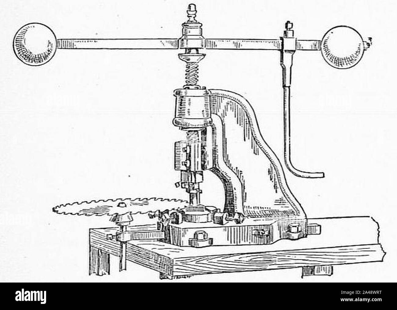 Fly press (Carpentry and Joinery 1925 Stock Photo - Alamy