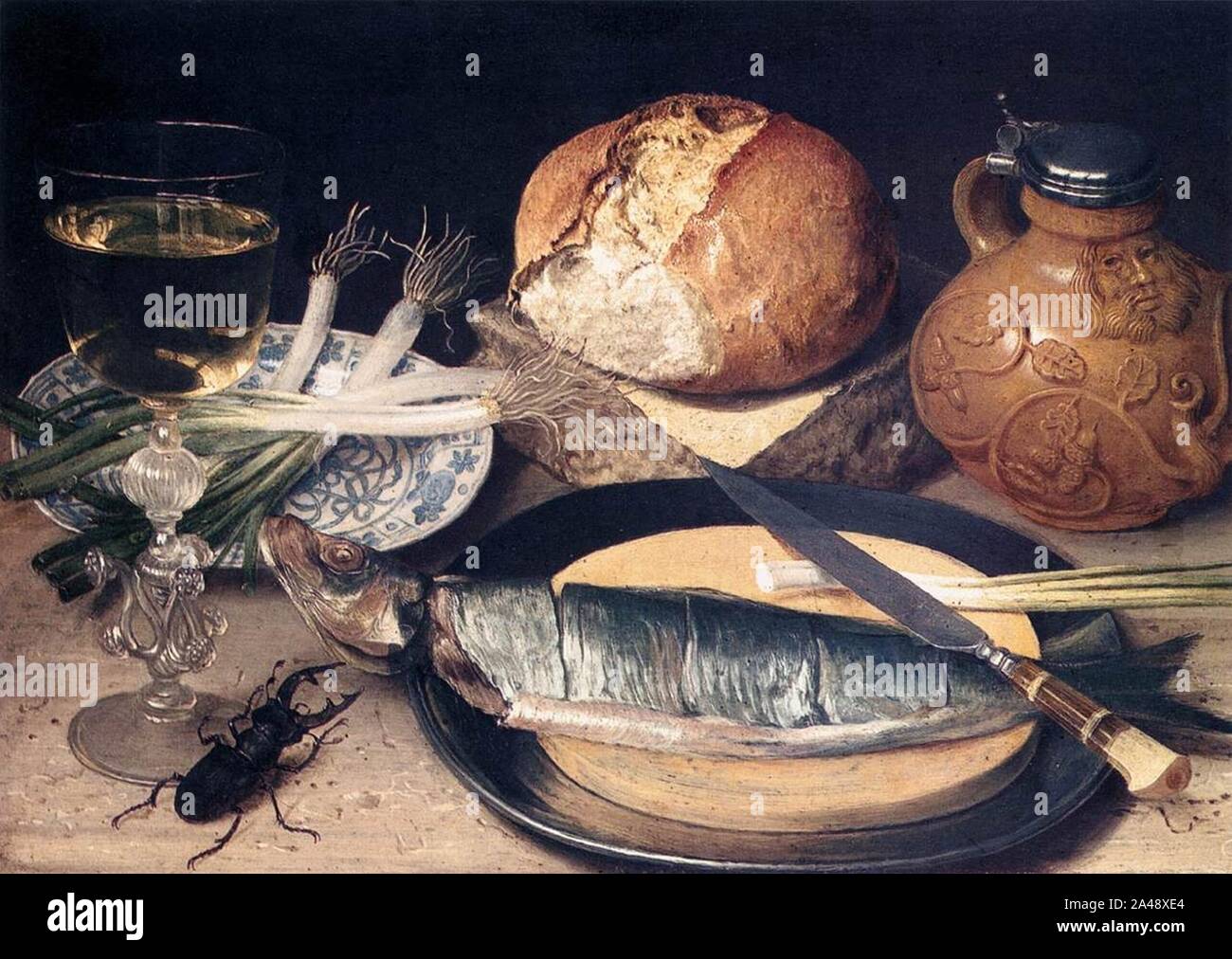 Georg Flegel - Still Life with Stag Beetle Stock Photo - Alamy